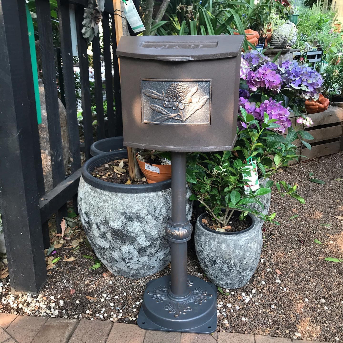 Waratah Letterbox - Mailbox with Stand – Mother Earth Nursery
